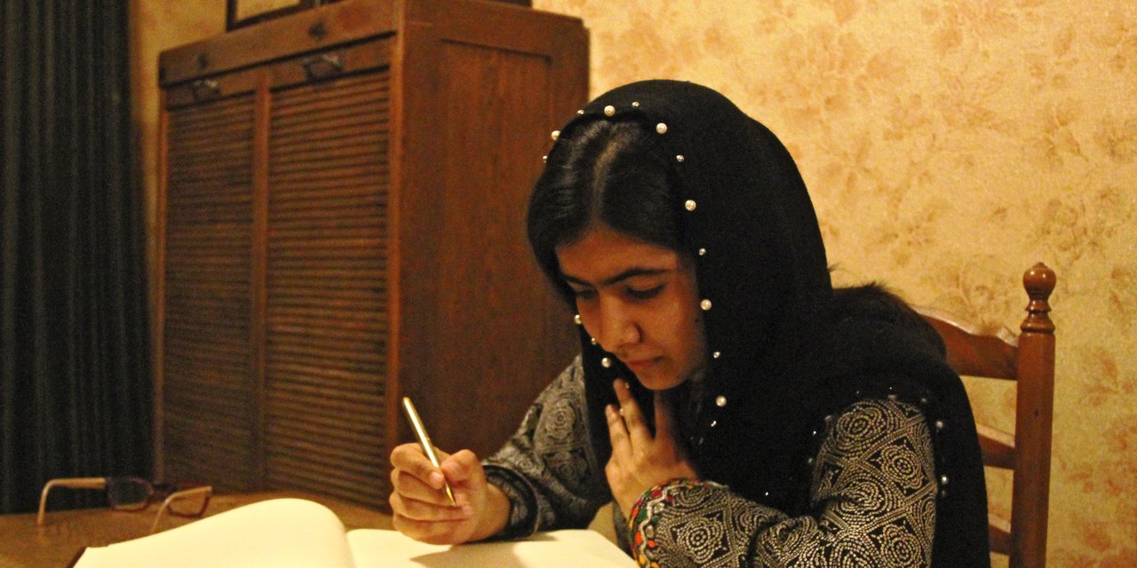 Malala Yousafzai op bezoek | Anne Frank Stichting